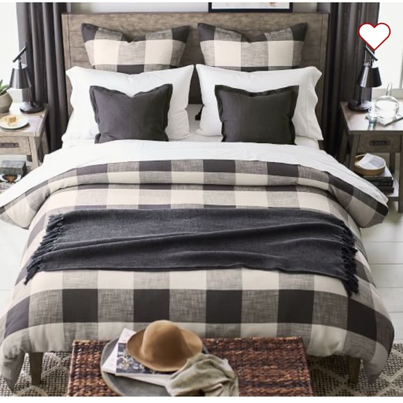 Pottery Barn | Bedding | Pottery Barn Bryce Buffalo Check Duvet And ...